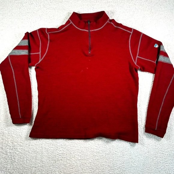 Kuhl | Sweaters | Kuhl Team Merino 4 Zip Sweater Red Size Large 10 ...